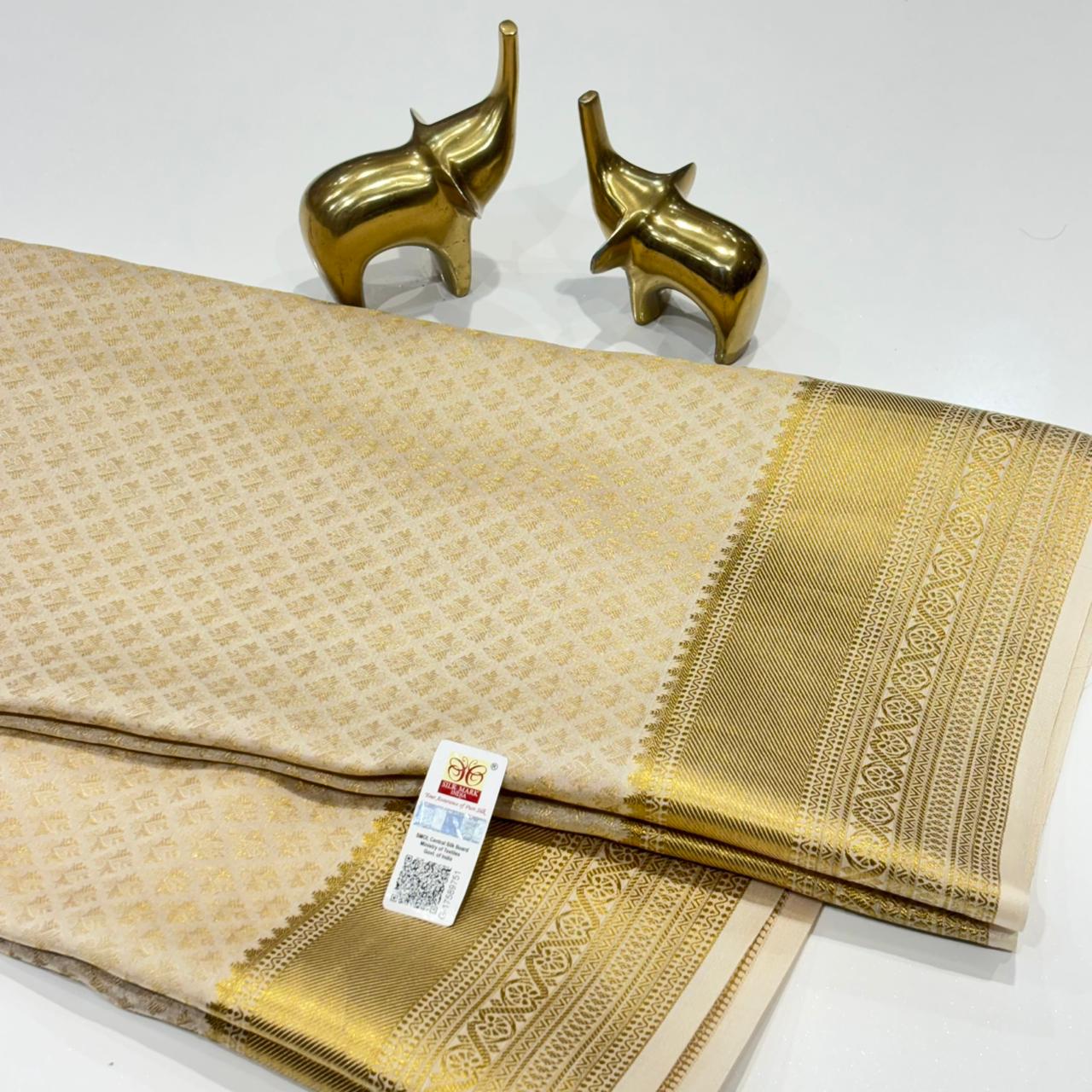 Pure Mysore Silk Saree | Gandaberunda Design | Raj Silk Villa